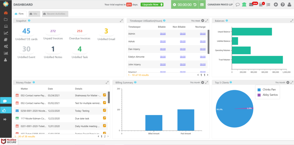 How do I track clients with overdue balances?