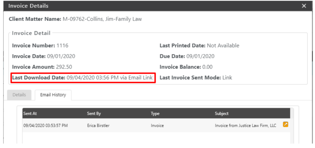 Feature Spotlight: View Invoice Notification - CosmoLex